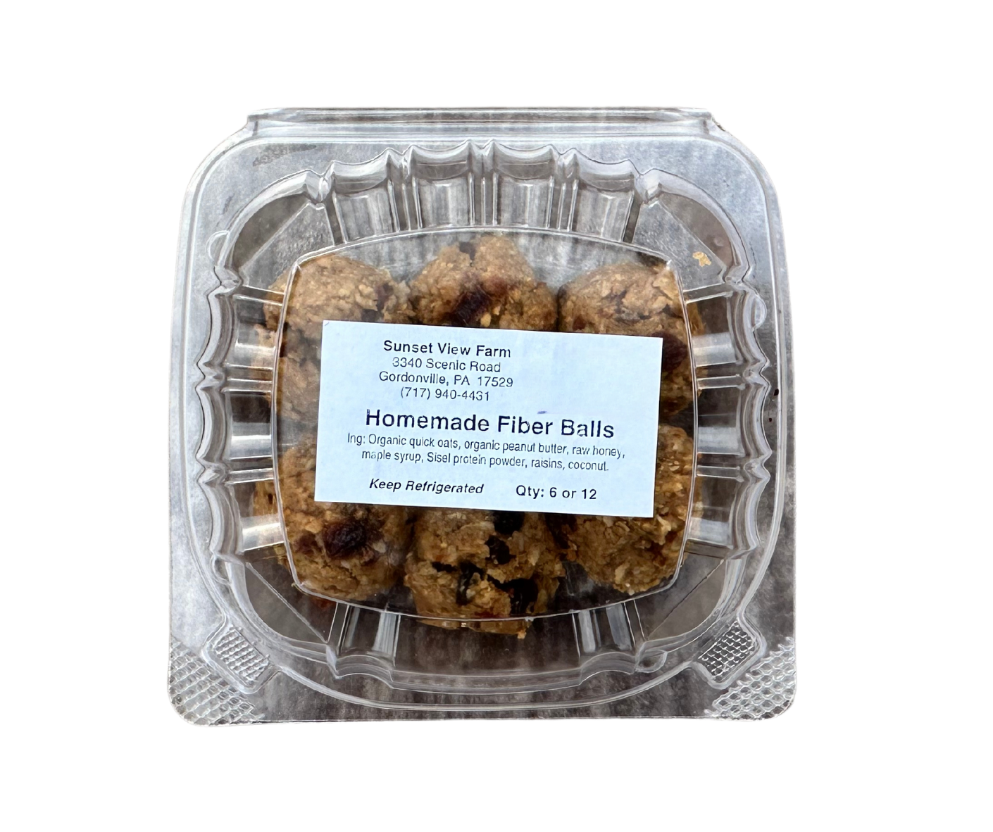 Homemade Fiber Balls - Sunset View Farm