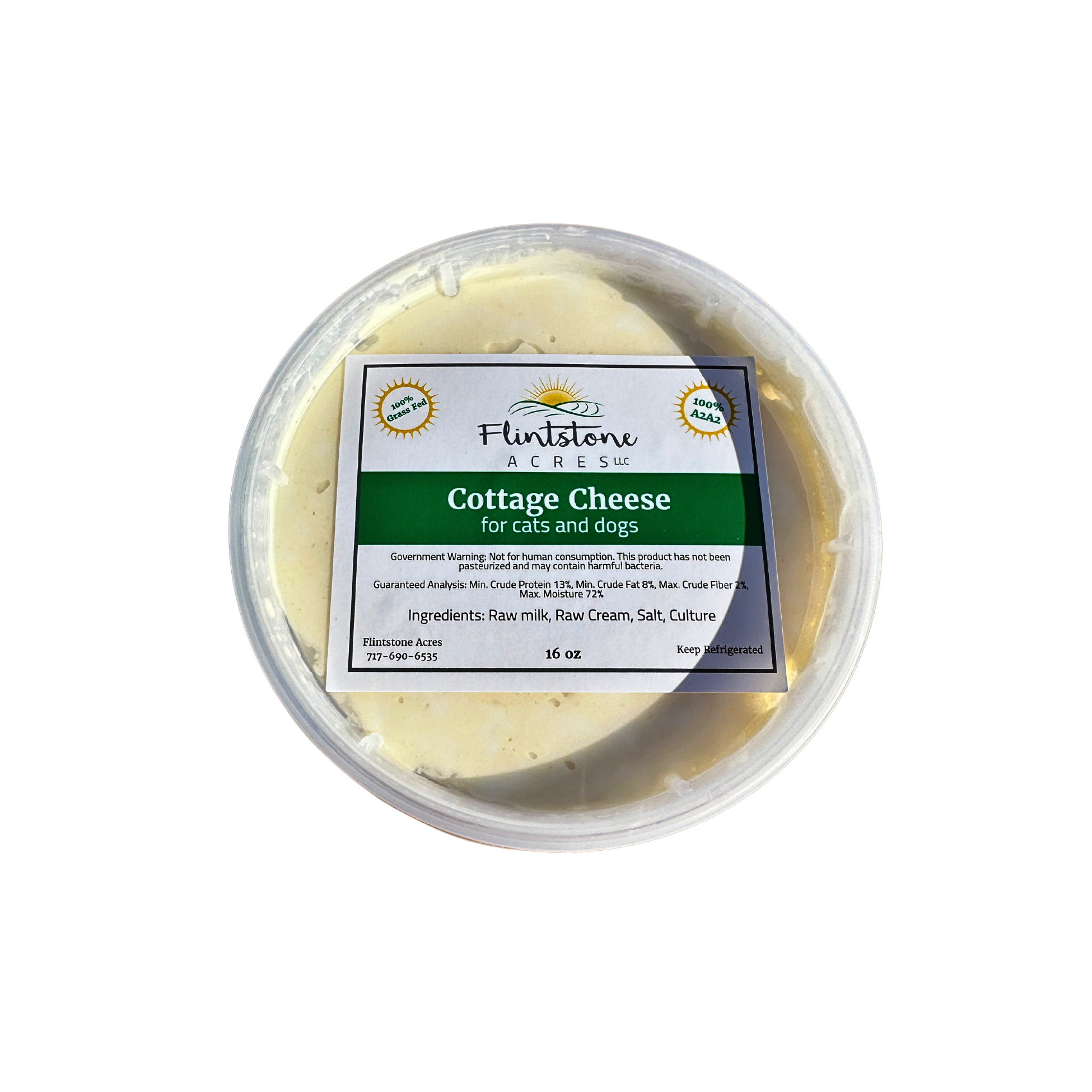 Cottage Cheese (For Cats and Dogs) - Sunset View Farm